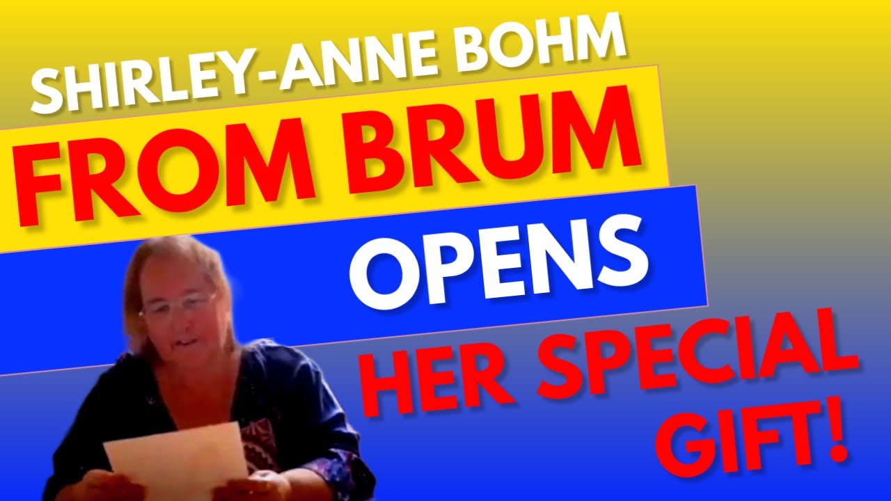 Shirley- Anne Bohm (Lollypop Lady in Brum) opens her special gift - YouTube