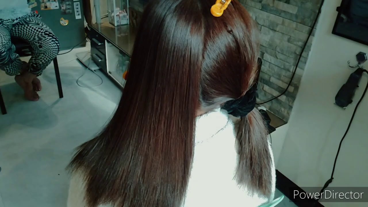 Rebond with Color using Epsa Rebonding set and epsa coloring - YouTube