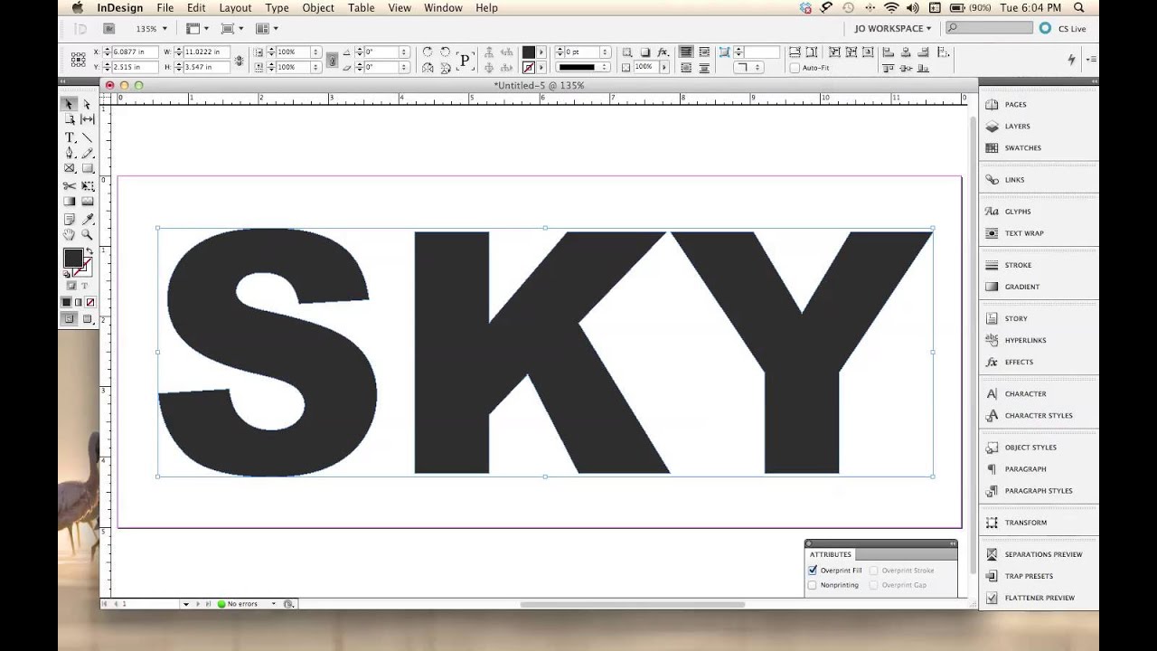 Indesign Tutorial Photo inside text - YouTube
