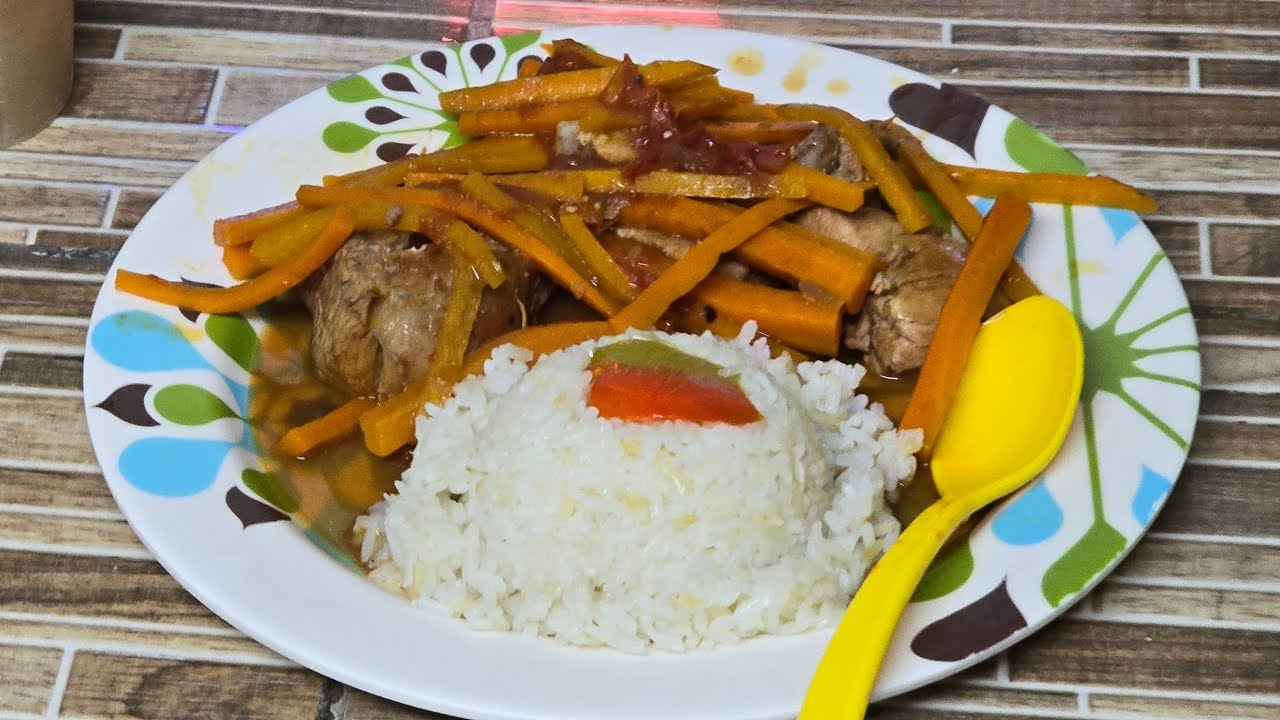 Delicioso Pollo Al Vino Nicaragüense Con Arroz Blanco #food - YouTube