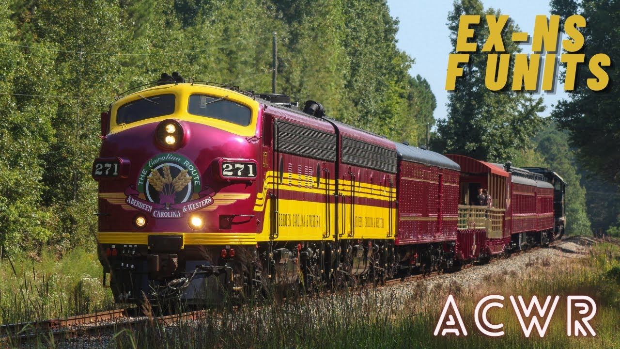 Chasing ACWR 900 From Candor, NC to Charlotte, NC With Aberdeen Carolina & Western's Ex-NS F9 ...