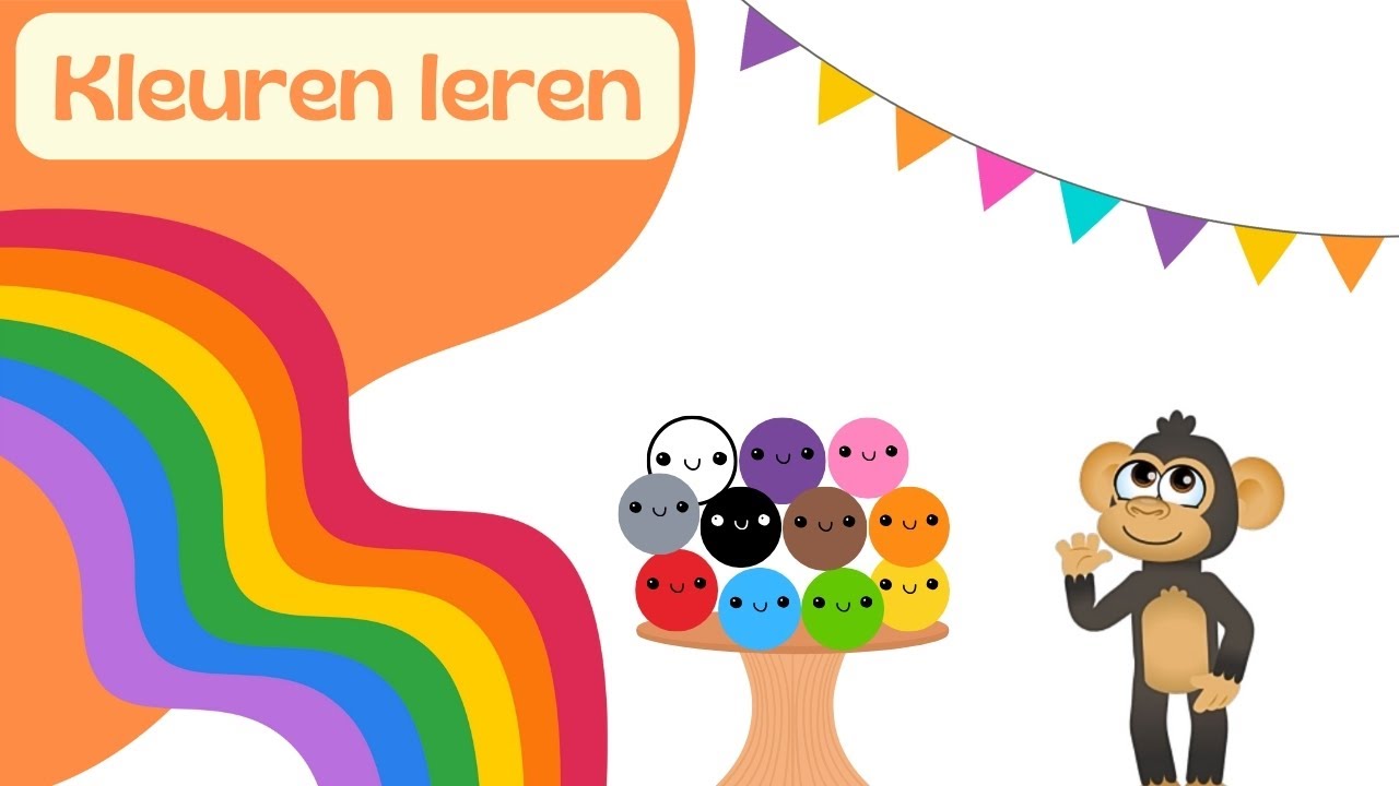 KLEUREN LEREN 🌈in het Nederlands voor peuters en kleuters | Leer de ...
