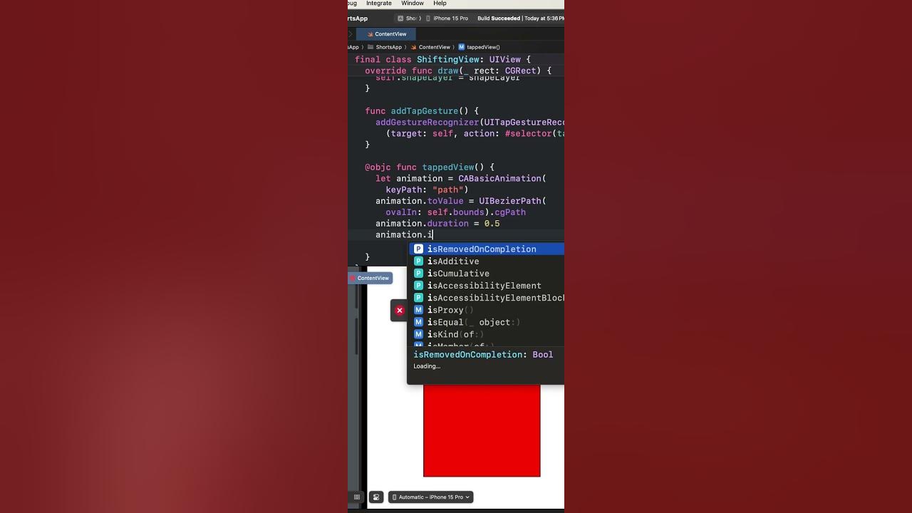 Animating Uiview With Cabasicanimation Swift Swiftprogramming Tutorial Uikit Youtube