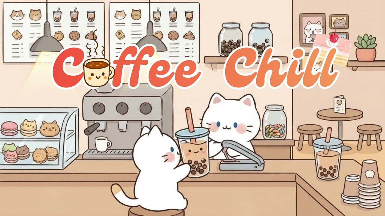 1 Hour Aesthetic Cafe Song 🪁 Relaxing music 🌸 Focus & Study 📖Coffee ...