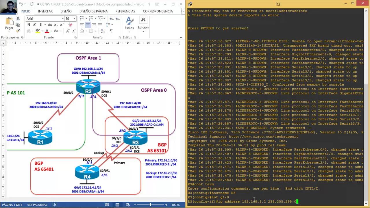 CCNPv7 ROUTE SBA - YouTube