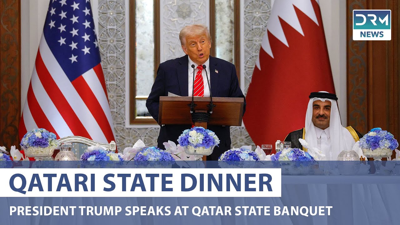 President Trump SPEAKS at Qatar State Dinner | Full Speech | AC14 - YouTube