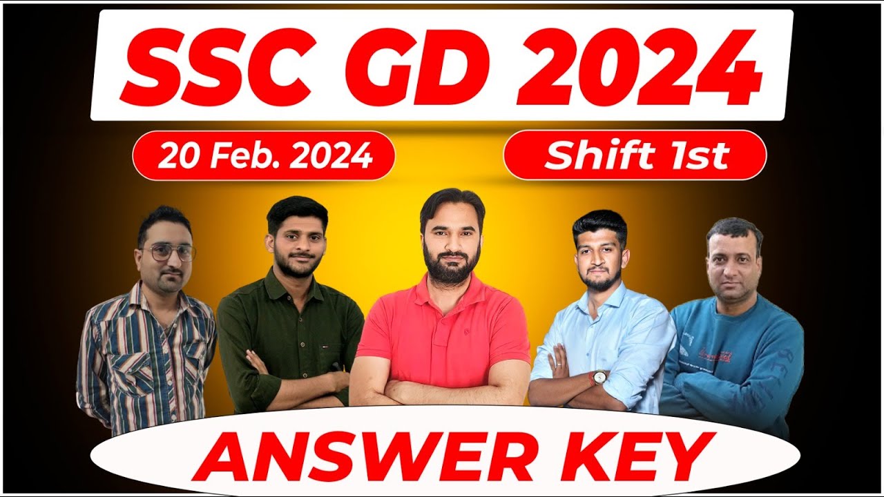 SSC GD 20 Feb 1st Shift Exam Analysis l SSC GD 2024 Exam Answer Key ...
