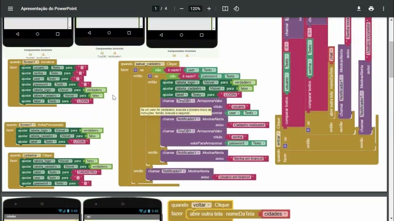 Tutorial App Inventor 08 - Lista suspensa, economia do número de telas e alterar imagens - pt.4 ...