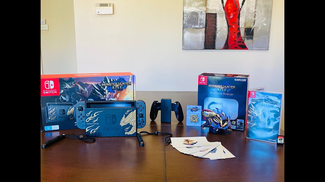 Monster Hunter Rise Collector's Edition & Console Unboxing - YouTube
