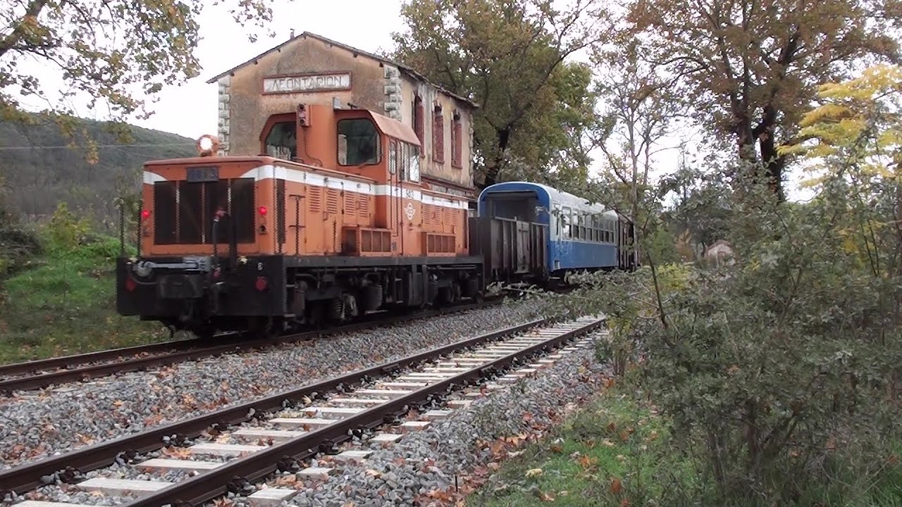 Mitsubishi 9413 on Excursion Train in Peloponnese.(13/11/2010) - YouTube