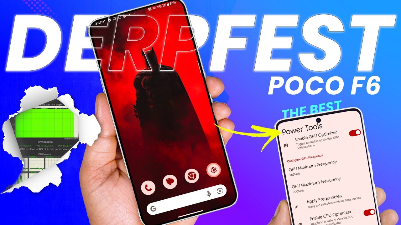 THE BEST TOOL IN THIS CUSTOM ROM FOR BOOSTING PERFORMANCE & GAMING | DerpFest 15.1 for Poco F6 ...