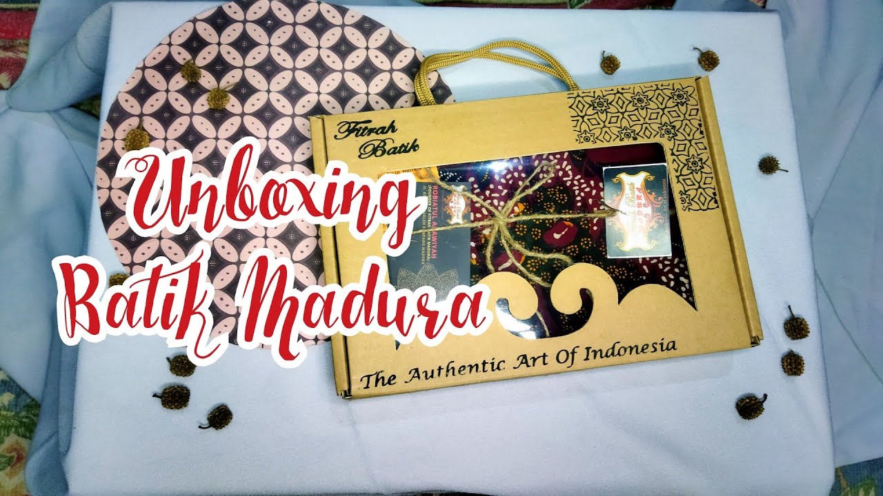 Unboxing Fitrah Batik Kemasan Aesthetic - Kain Batik Khas Madura Motif ...