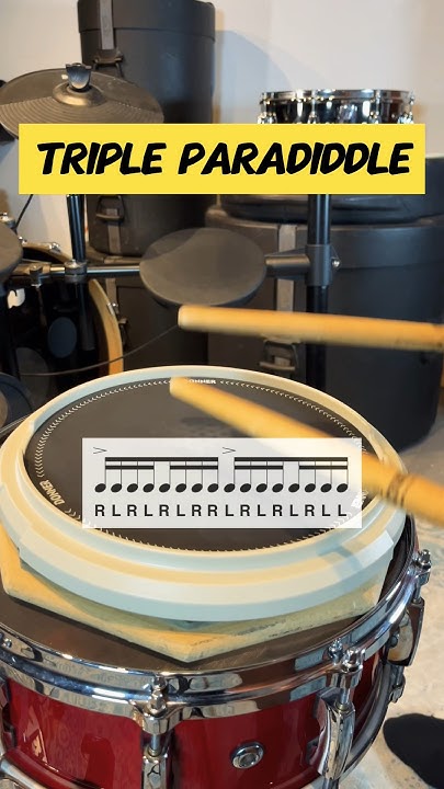 How to play a TRIPLE PARADIDDLE!#drums - YouTube