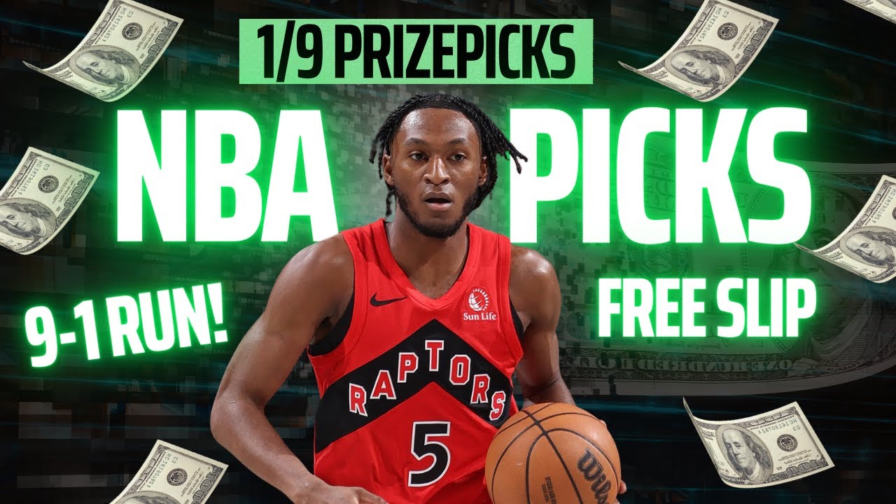 BEST NBA PRIZEPICKS TODAY | 1/9 FREE SLIP + GIVEAWAY! ANOTHER WIN! 9-1 ...
