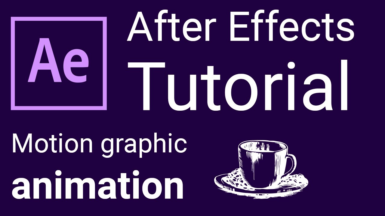 After Effects CC 2020 beginner tutorial - motion graphic animation ...