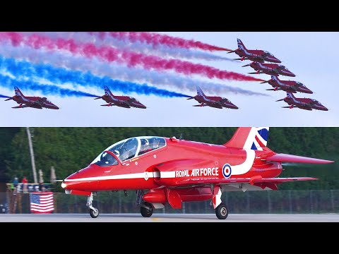 🇬🇧Royal Air Force 🇬🇧 RED ARROWS Arrive at EAA Airventure Oshkosh 2026
