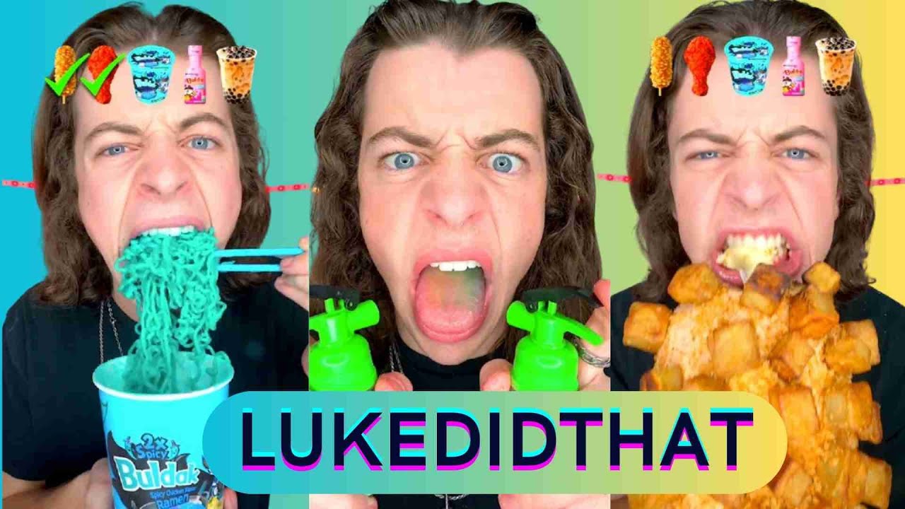 *1 HOUR* LukeDidThat Spicy Challenge Compilation | Lukedidthat Shorts ...