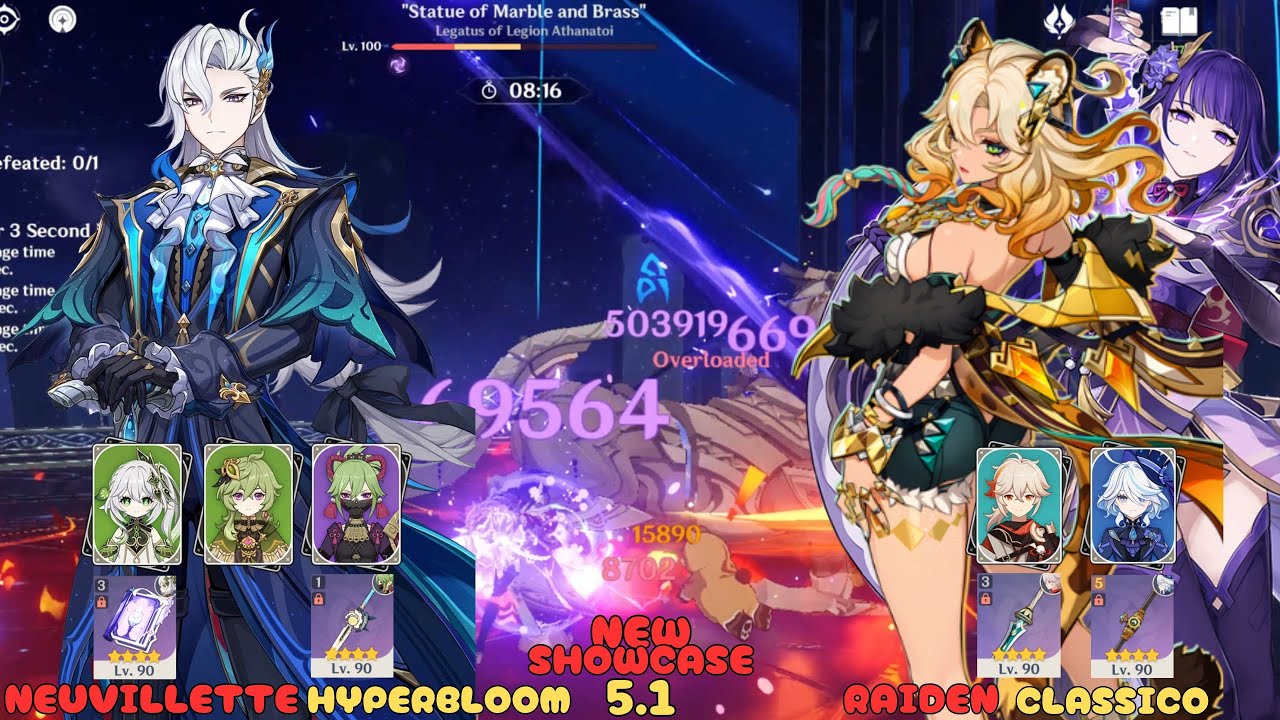 C1 Neuvillette Hyperbloom & C2 Raiden Classico / ABYSS 5.1 / Floor 12 ...