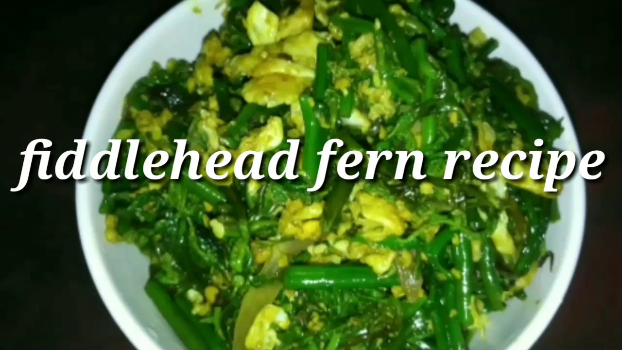 Fiddlehead fern recipe - YouTube