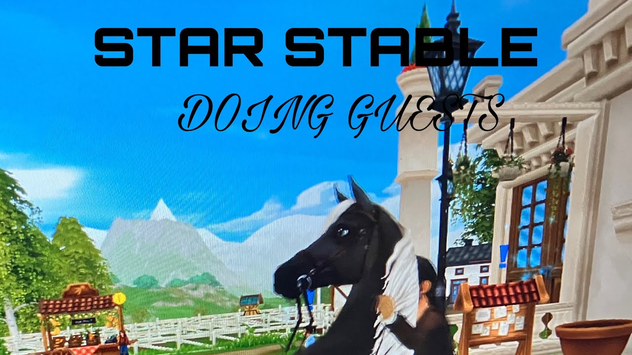 Playing Star Stable sorry for arm in the way - YouTube