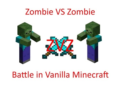How to make a Zombie vs Zombie battle in Vanilla Minecraft! - YouTube