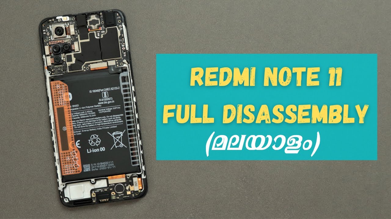 Redmi Note 11 Disassembly in മലയാളം - YouTube