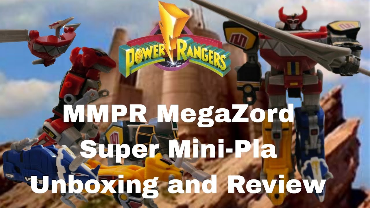 Mighty Morphin' Power Rangers Super Mini Pla MegaZord Unboxing and ...