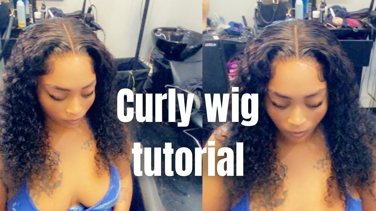 CURLY WIG TUTORIAL - YouTube