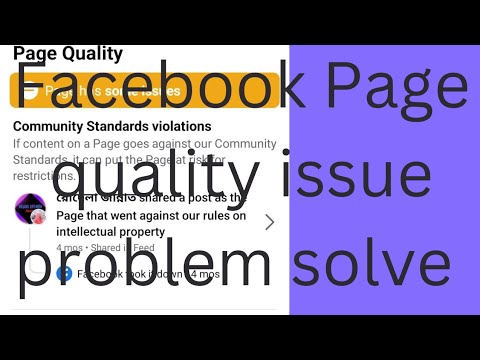 facebook page quality violation removed | page quality green problem ...