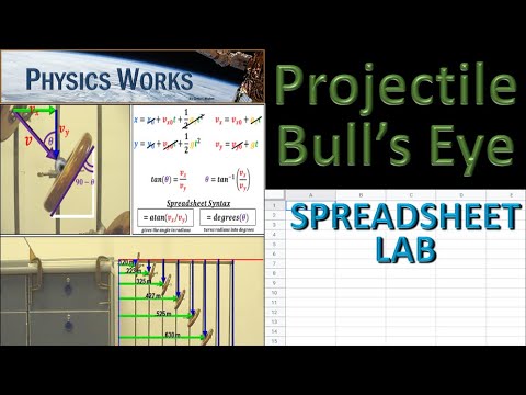 Projectile Spreadsheet (Kinematics: Part 7 of 7) Physics and AP Physics ...