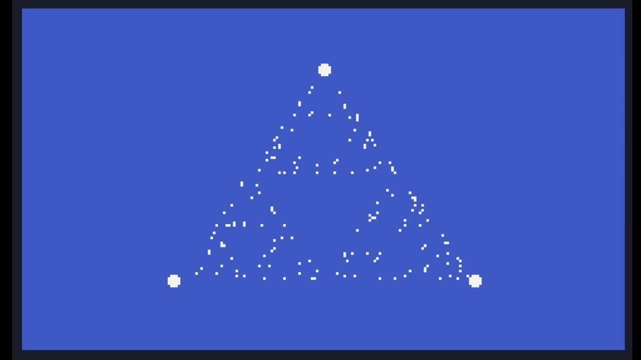 TIC-80 Beginner Tutorial #39 - Drawing Sierpinski Fractal using Chaos Game - YouTube