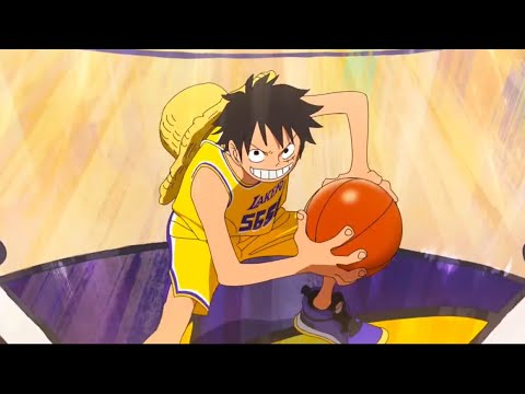 Luffy Playing Basketball | One Piece X Lakers Collaboration - Official ...