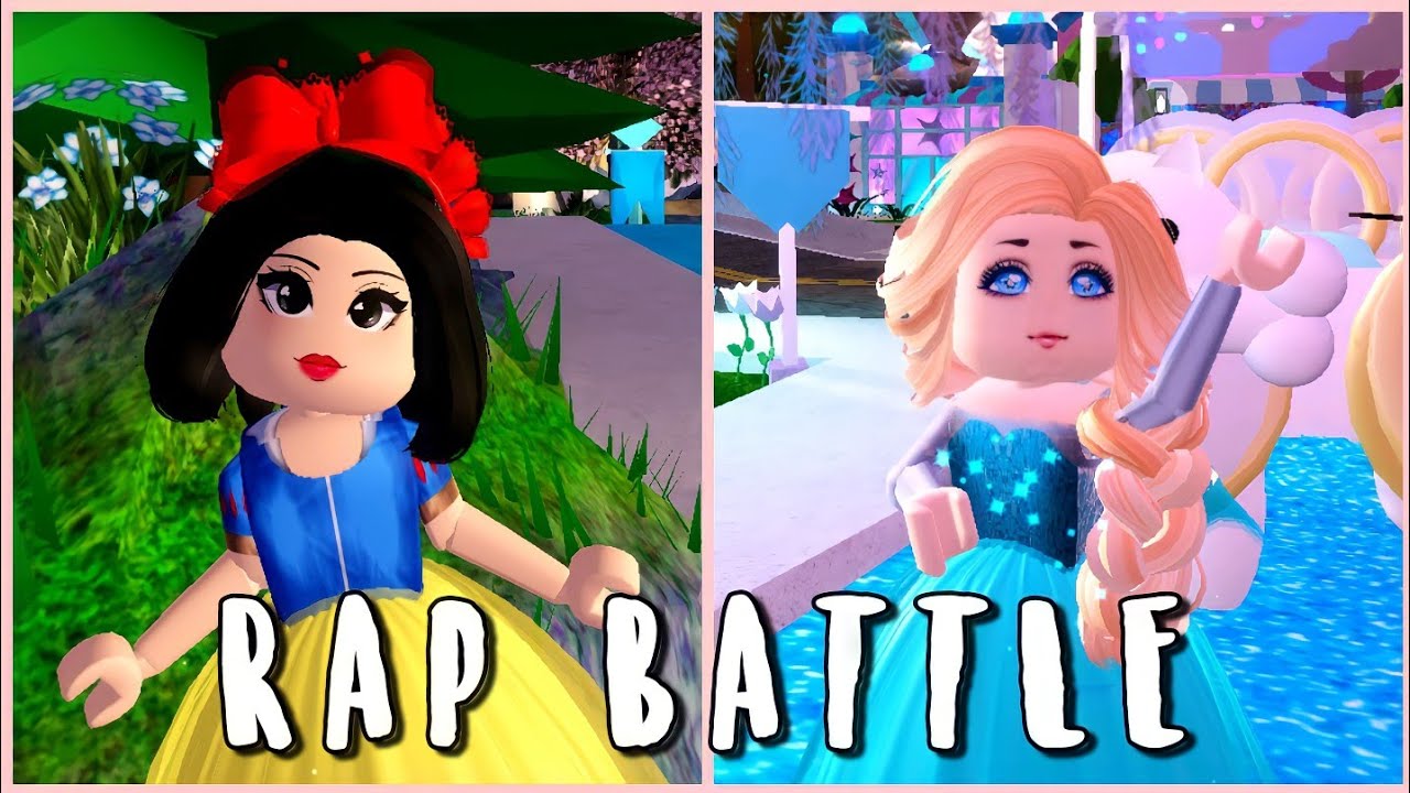 SNOW WHITE vs. ELSA: Princess Rap Battle | Roblox Royale High - YouTube