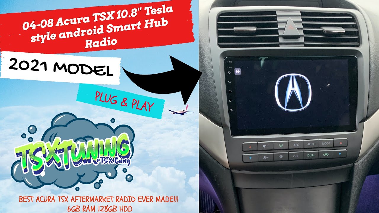 Best Cheap Acura TSX 10" Android aftermarket radio*W/ HVAC*2021 Model ...