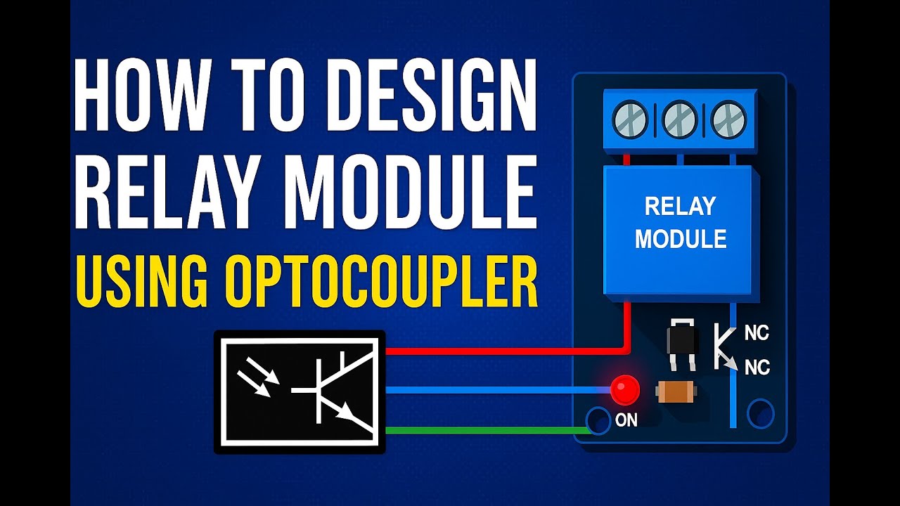 How to Design Relay Module using Optocoupler || Relay Module Circuit ...