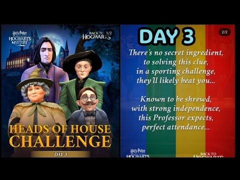 HEAD OF HOUSE CHALLENGE DAY 3 💚 ️💛🩵| Hogwarts Mystery| Back to Hogwarts ...