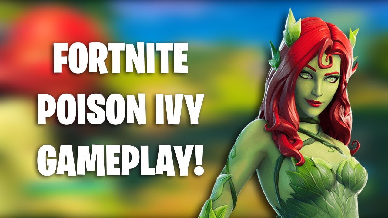 Fortnite - *NEW* POISON IVY (DEFAULT) GAMEPLAY! (LAST LAUGH BUNDLE ...