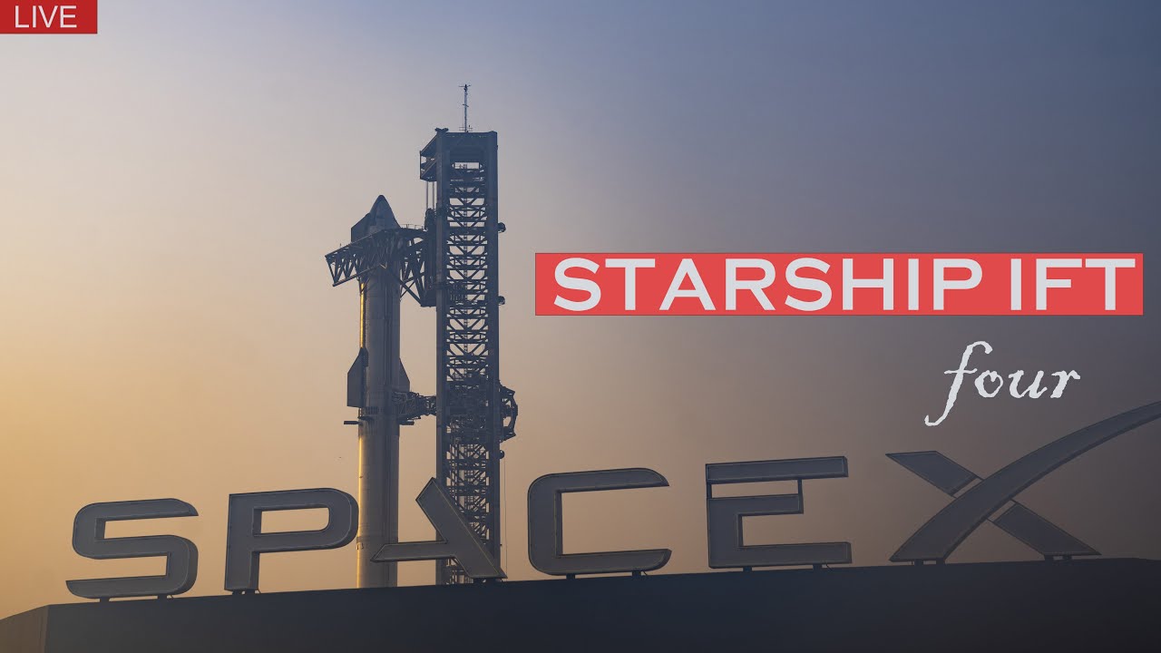 Watch SpaceX Starship IFT FLIGHT 4 launch and reenter - YouTube