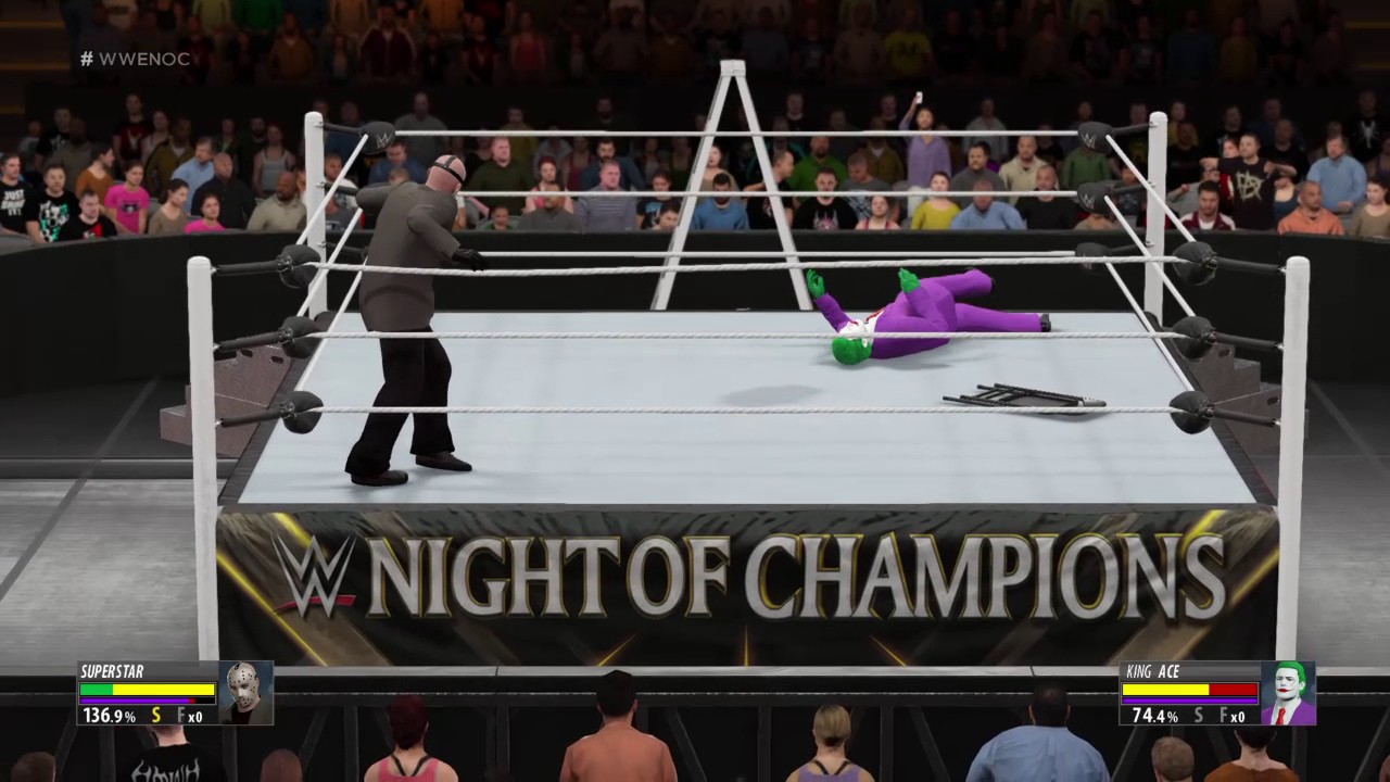 WWE 2K16 joker vs Jason ladder match - YouTube