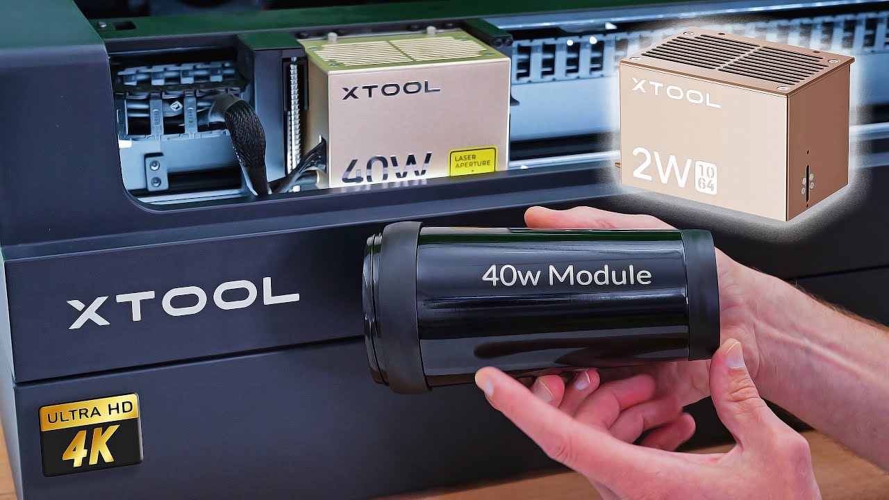 Xtool 40 watt Laser Diode and 2 Watt IR Engraving Comparison #xtool # ...