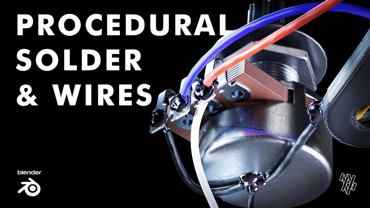Procedural Solder and Electrical Wire - Blender Tutorial - YouTube