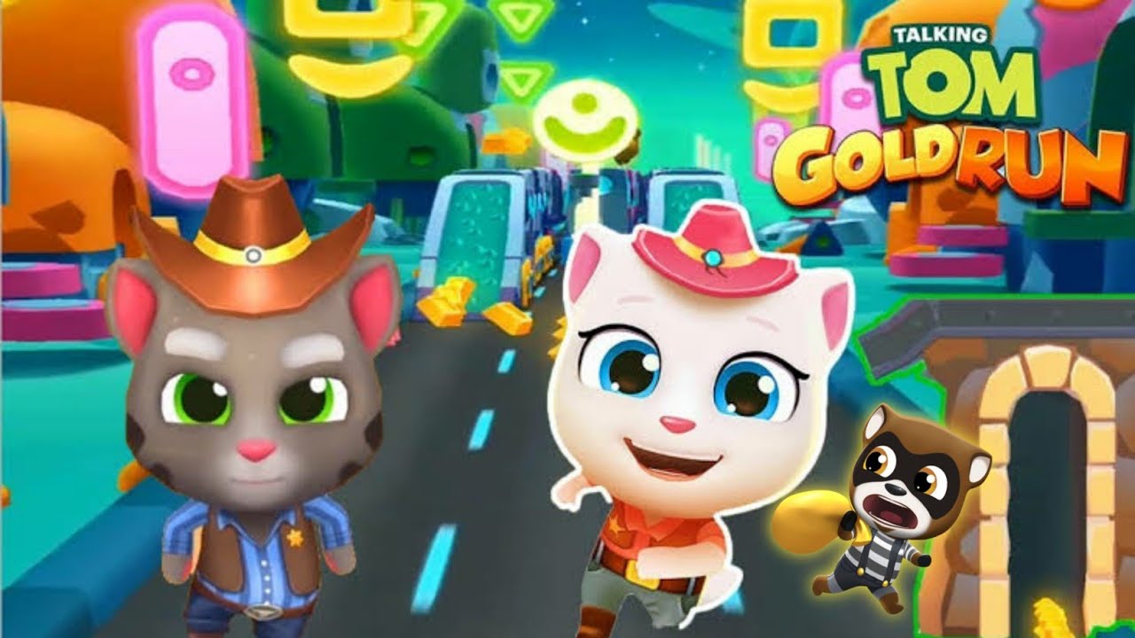 New Character Unlocked In Talking Tom Gold Run - Cowboy Angela (Android ...