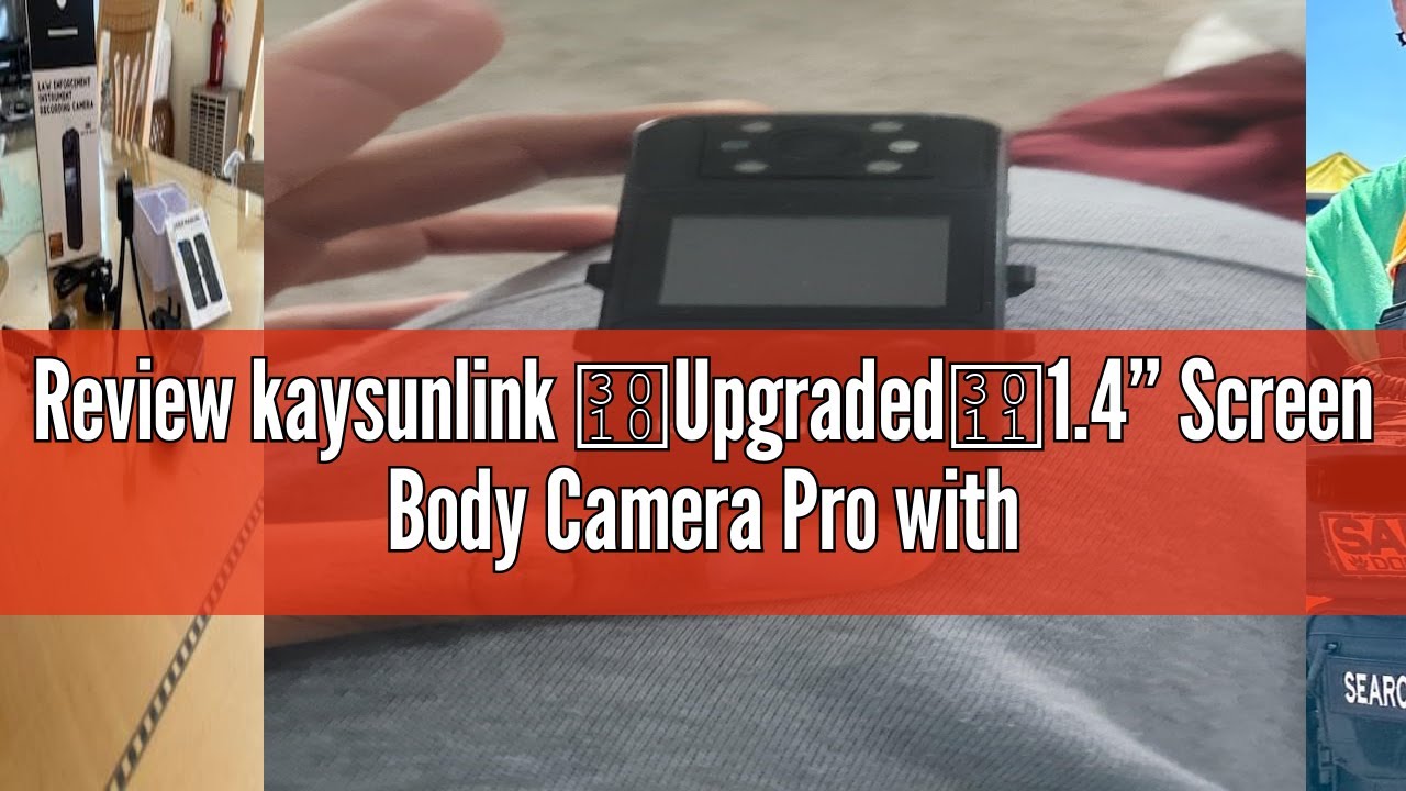 Review kaysunlink 1.4” Screen Body Camera with Audio and Auto Video ...