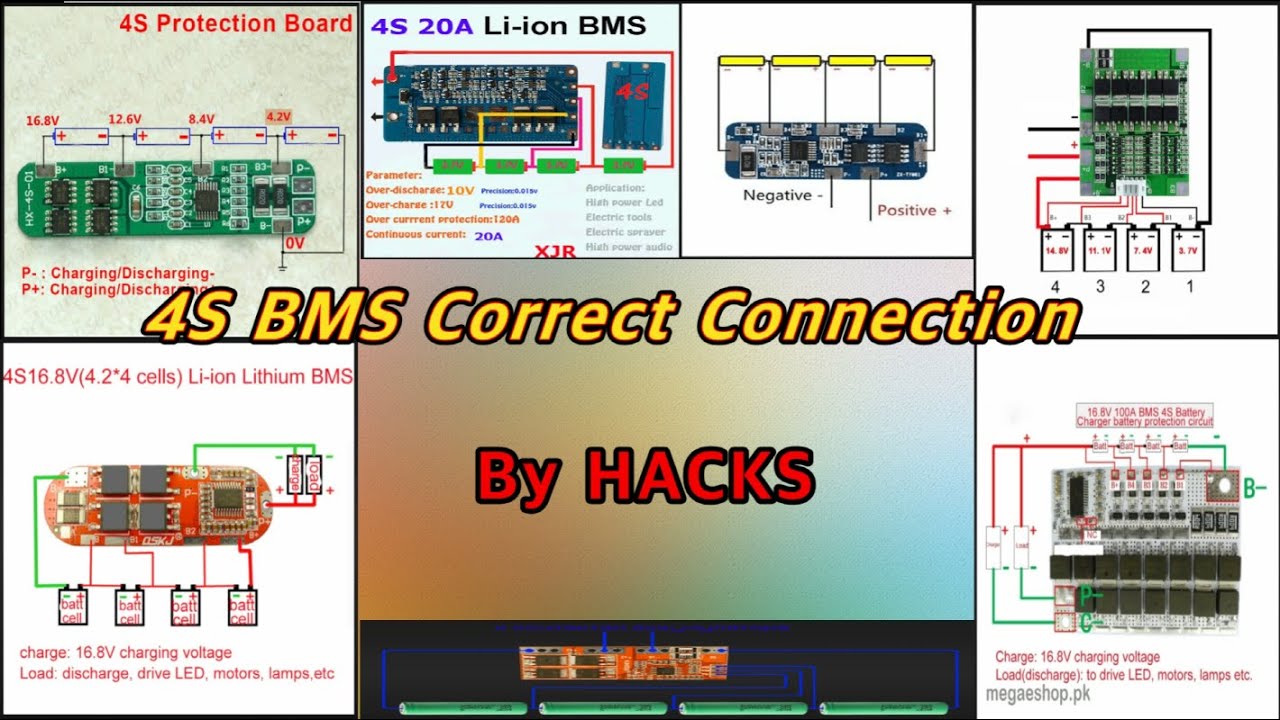 4S BMS Board Correct Connection by hacks - 4S BMS 올바른 연결법 - 쉬운 설명, 꿀팁 ...
