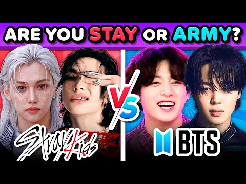 BTS vs STRAY KIDS: Are You an ARMY or STAY? 💙🤔❤️ | KPOP QUIZ GAME