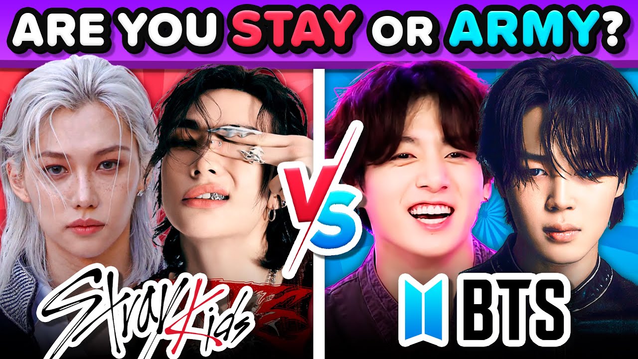 BTS vs STRAY KIDS: Are You an ARMY or STAY? 💙🤔 ️ | KPOP QUIZ GAME - YouTube