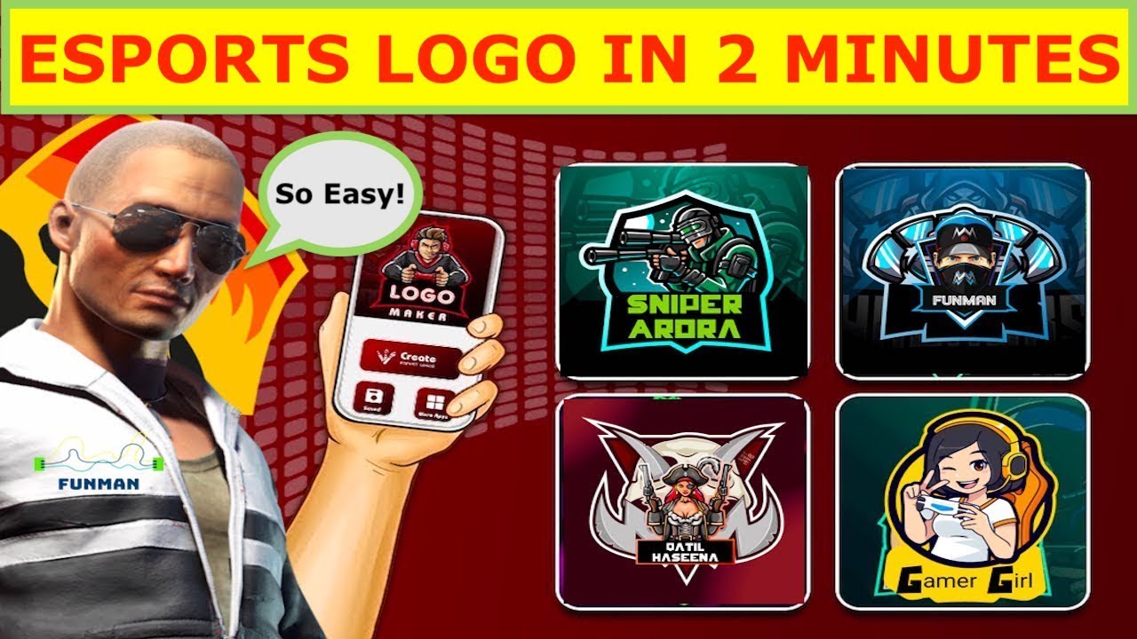 CREATE Free Esports Logo in 2 Minutes | QUICK & SIMPLE| How to Create ...