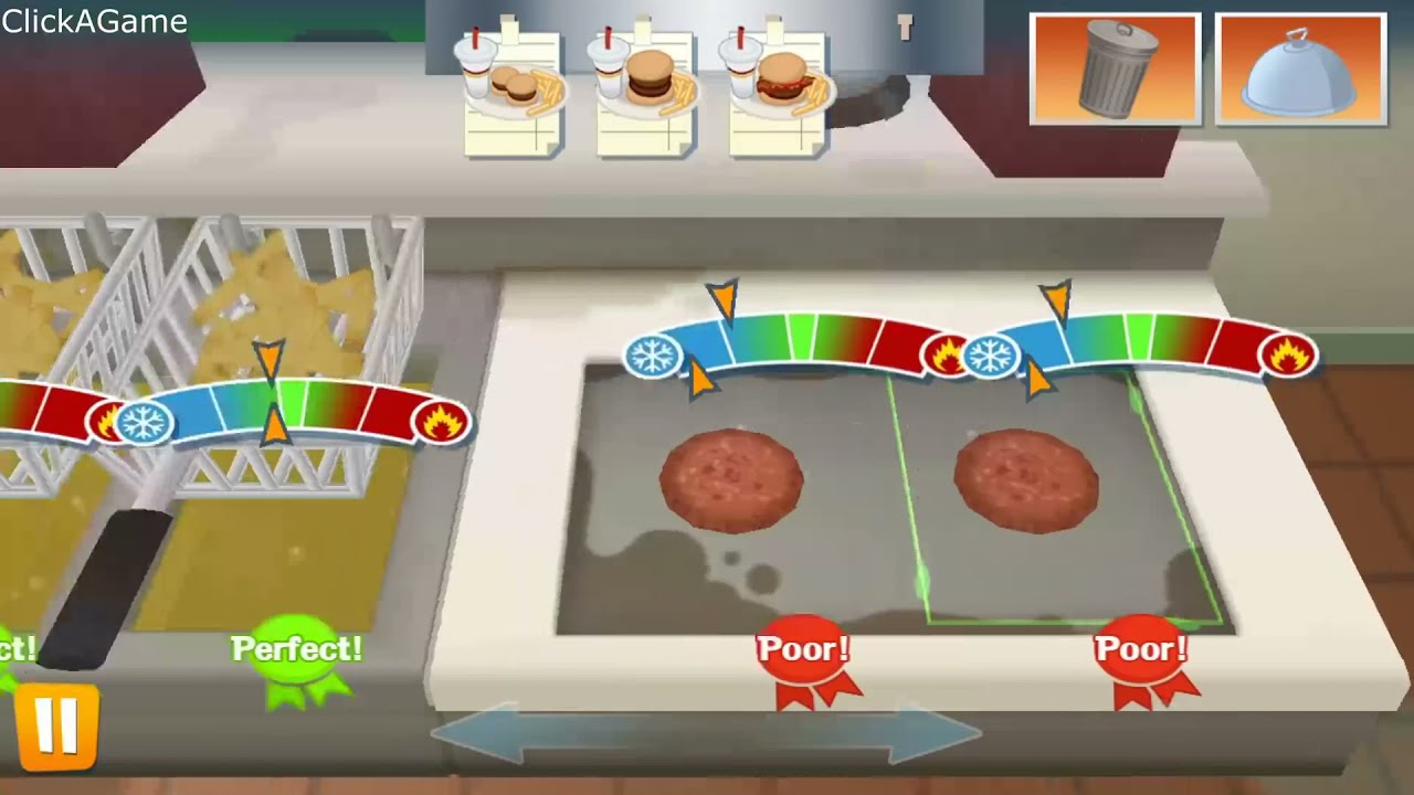 Order Up! To Go Android Gameplay- Burger Face Frying Spree | ClickAGame ...