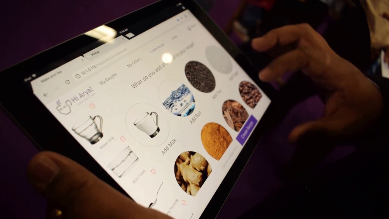 How to add recipe to world's first chai making robot Arya - YouTube