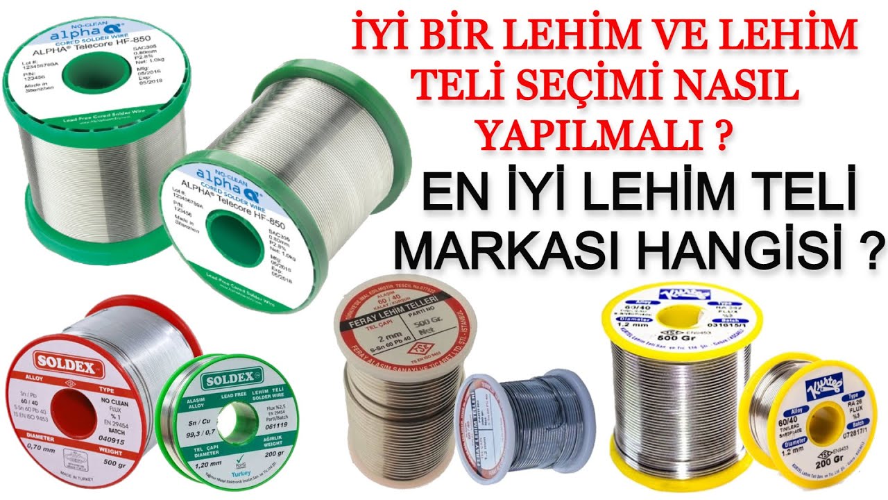 En iyi Lehimleme Nasıl Yapılır | Lehim Teli Seçimi | En İyi Lehim Teli ...